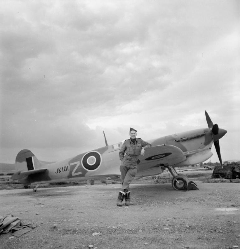 Squadron Leader M Rook, Commanding Officer of No. 43 Squadron RAF, and ...